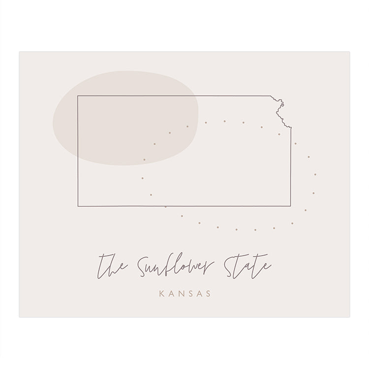 Kansas State Nickname Poster | Backstory Map Co.