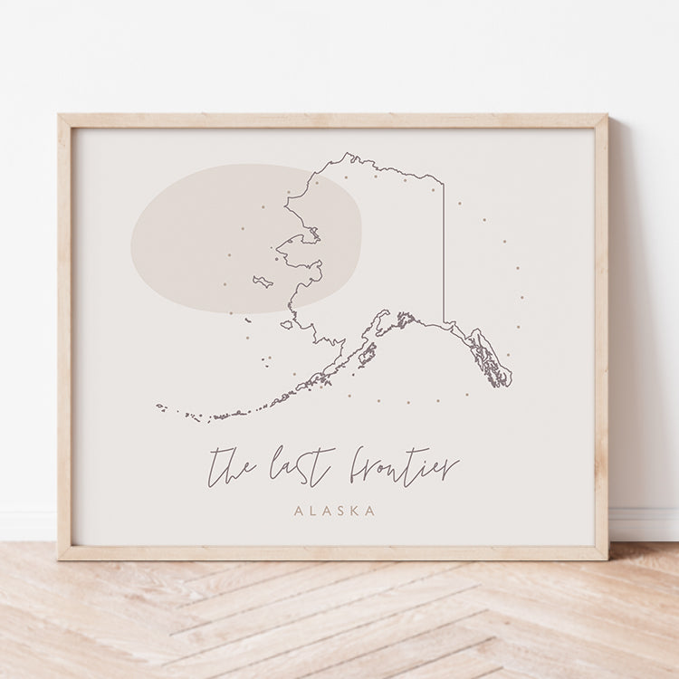 Alaska State Nickname Poster | Backstory Map Co.
