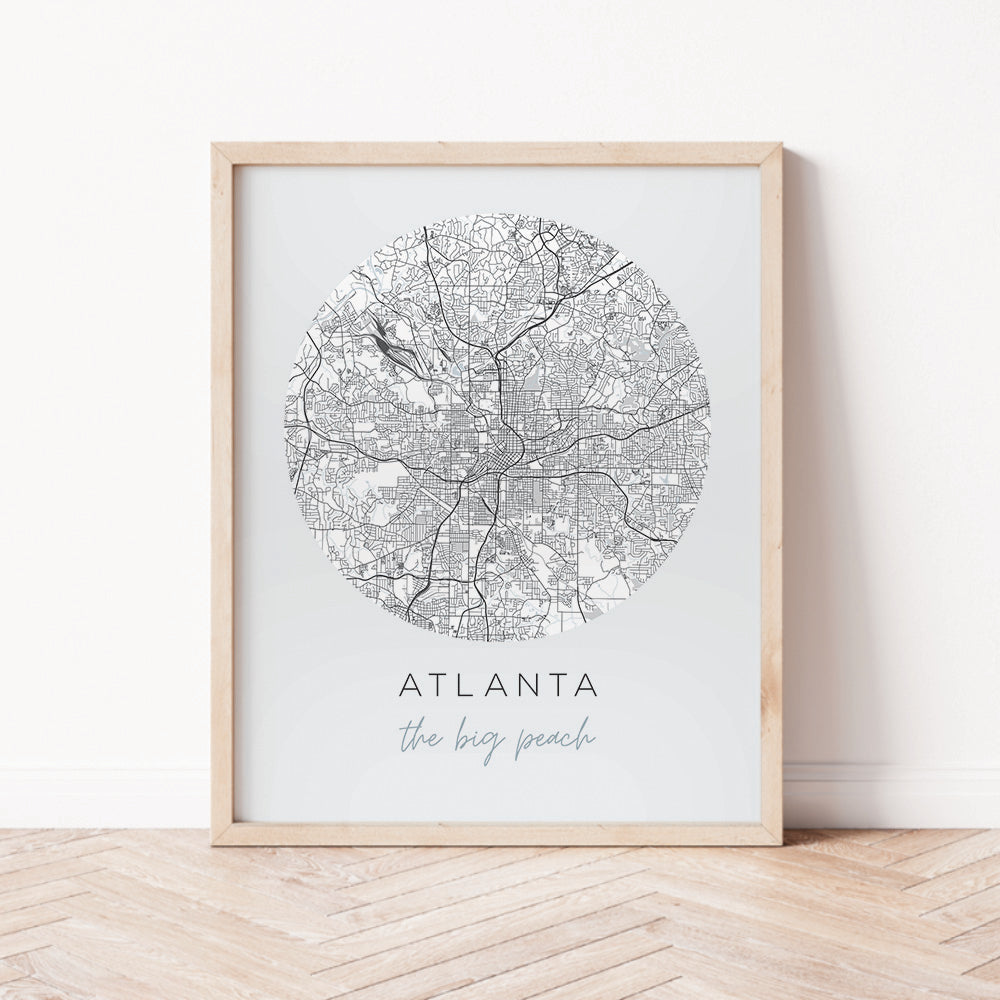 Atlanta Street Map | Backstory Map Co.