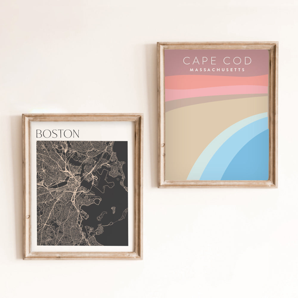 Boston Street Map | Backstory Map Co.