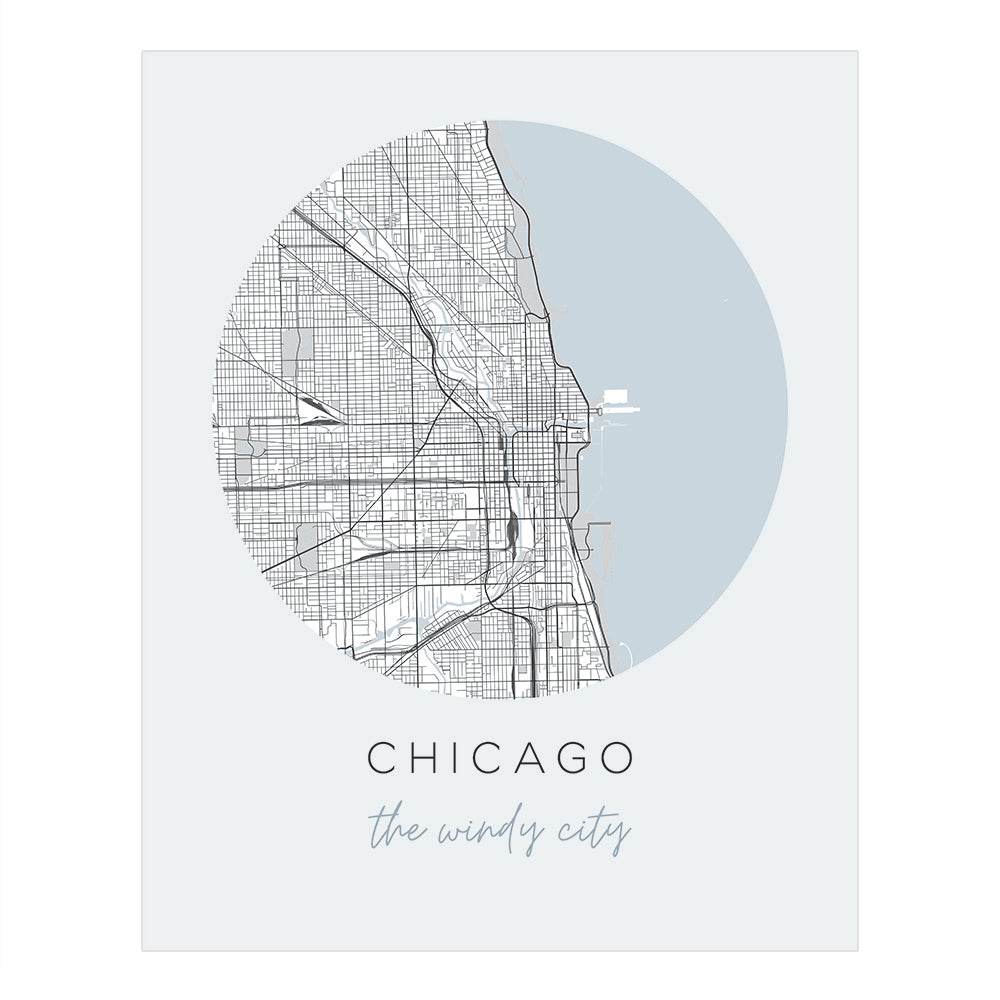 Chicago Street Map | Backstory Map Co.