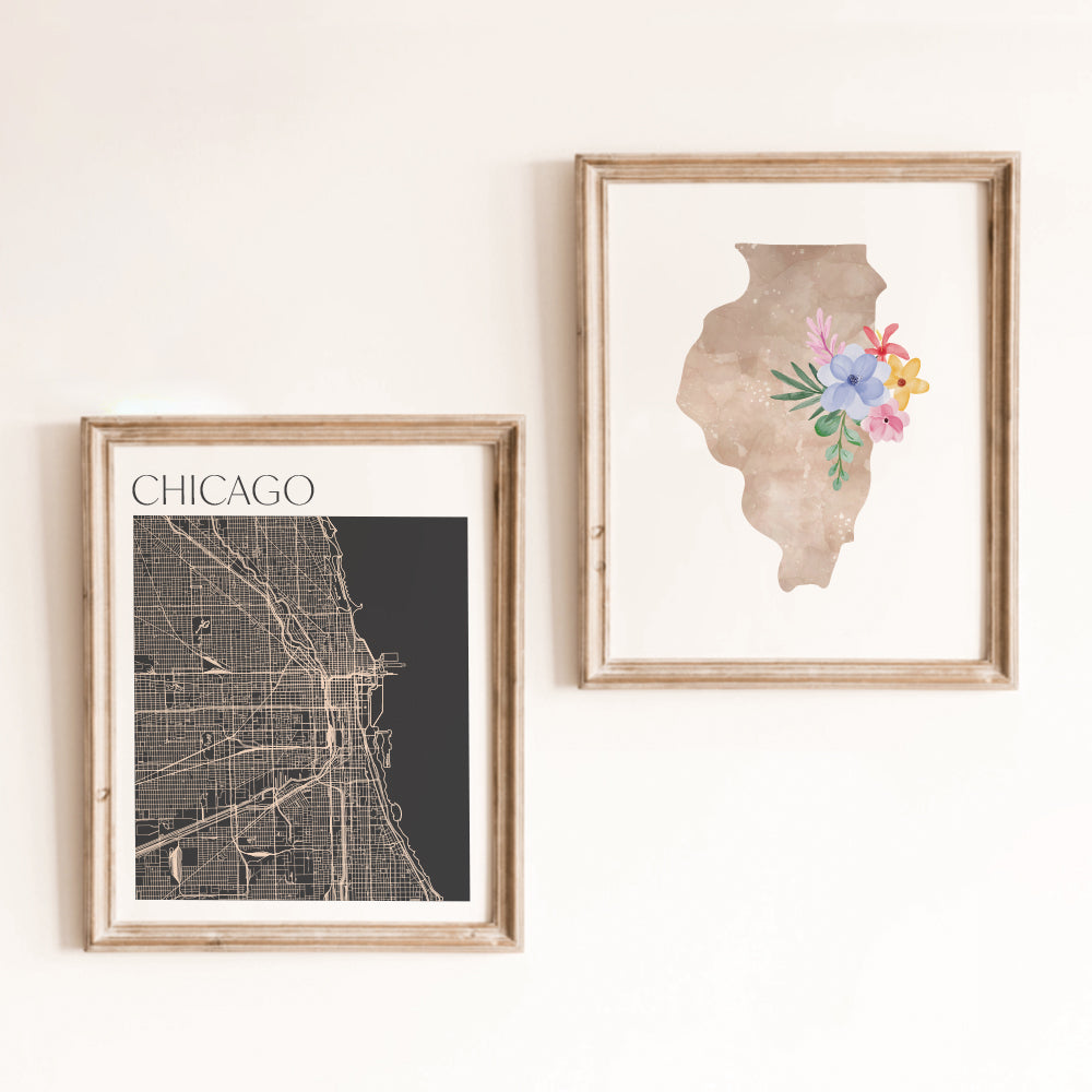 Chicago Street Map | Backstory Map Co.