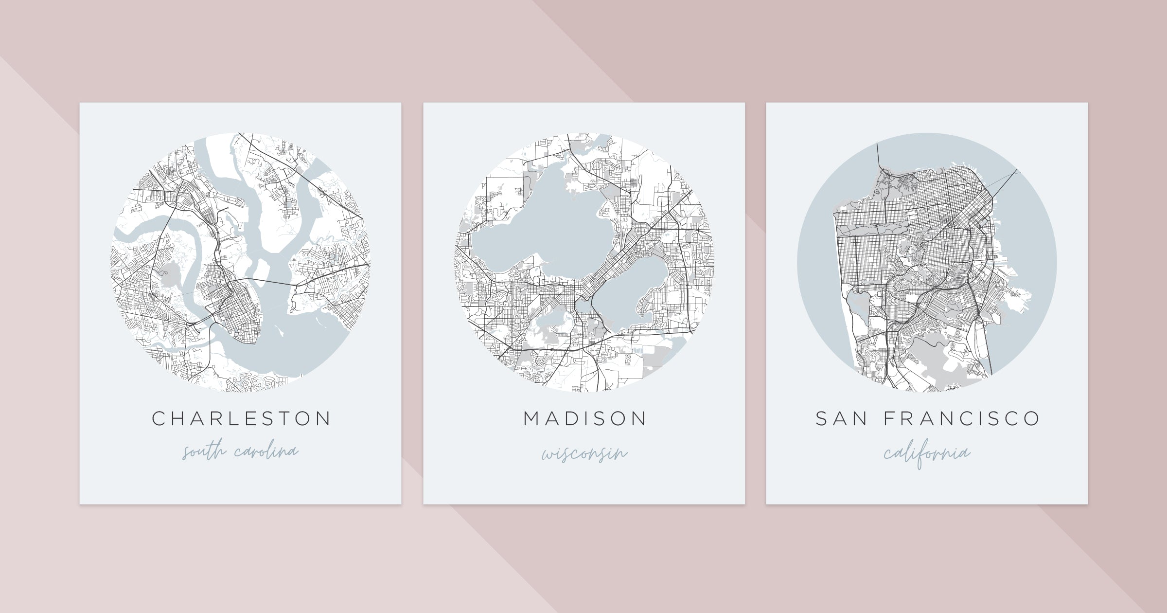 City Map Posters | Backstory Map Co.