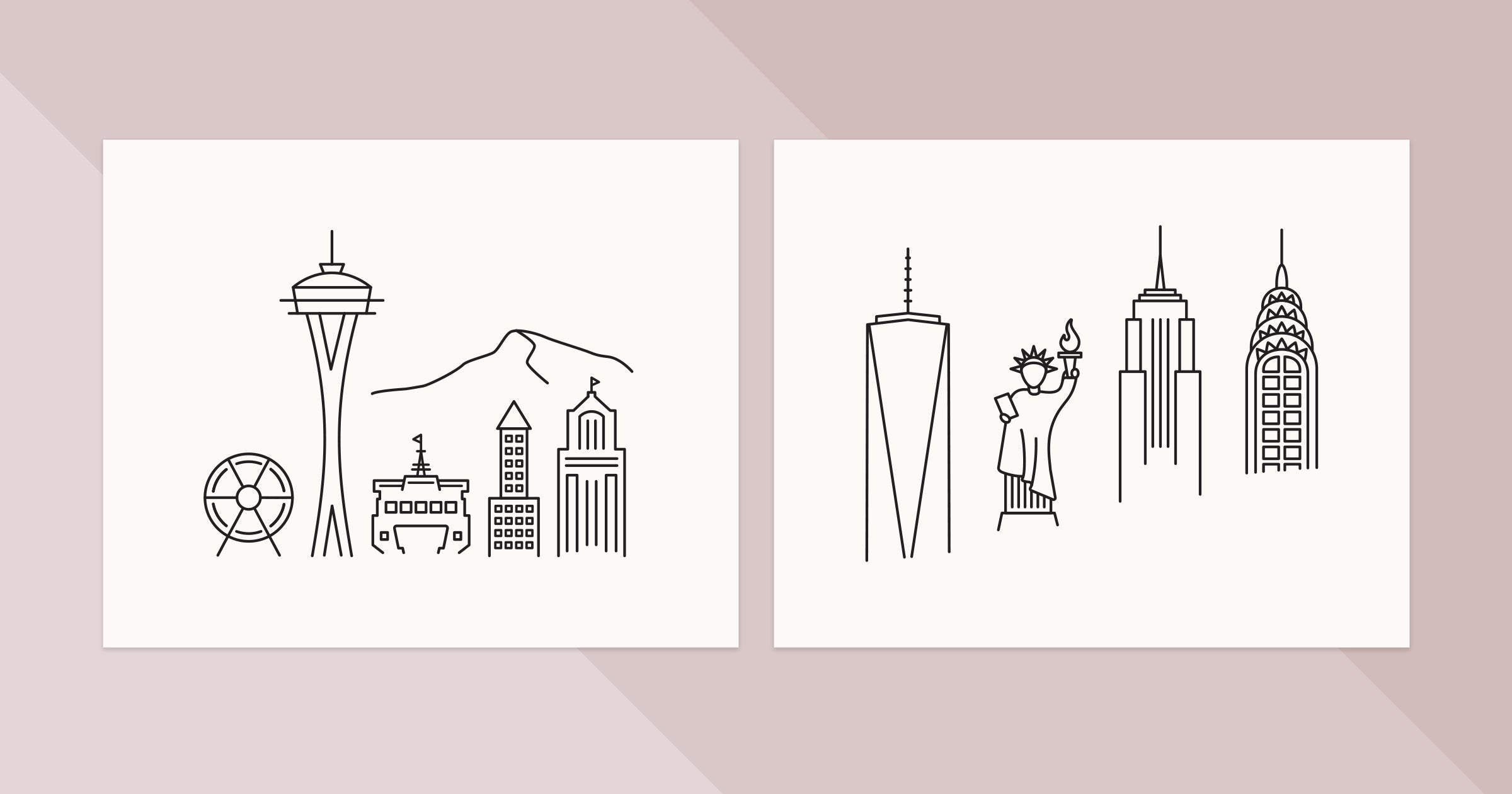 City Skyline Posters | Backstory Map Co.
