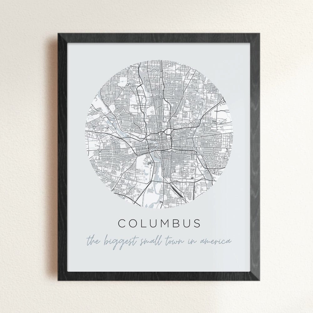 Columbus Street Map | Backstory Map Co.