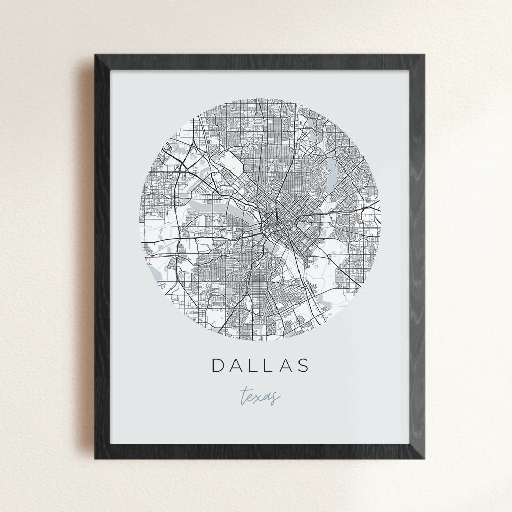 Dallas Street Map | Backstory Map Co.
