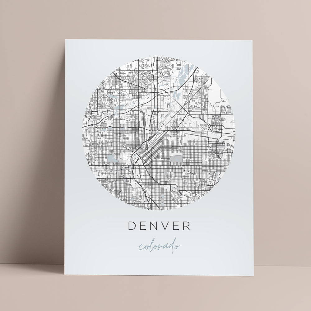 Denver, Colorado Map Poster | City Map Wall Art