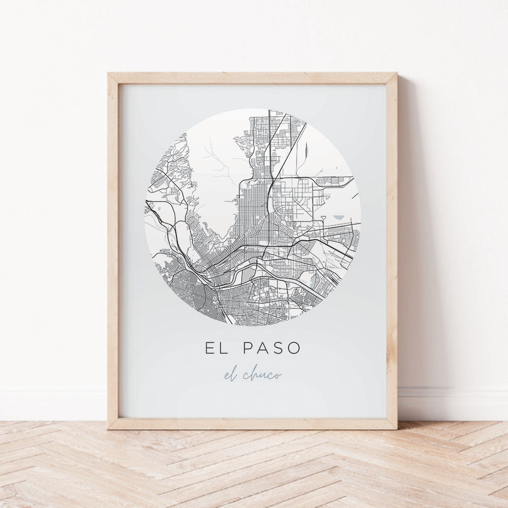 El Paso Street Map | Backstory Map Co.