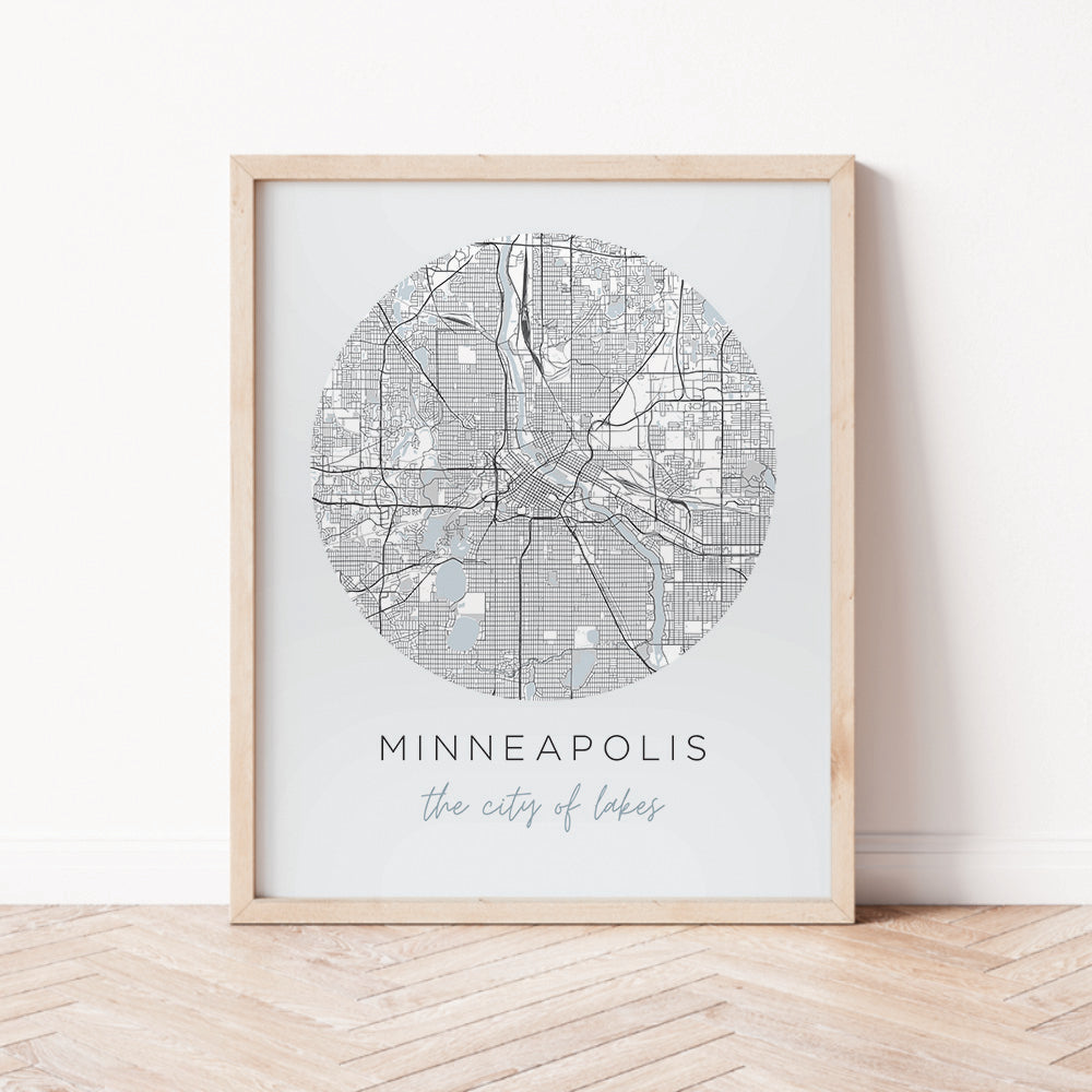 Minneapolis Street Map | Backstory Map Co.