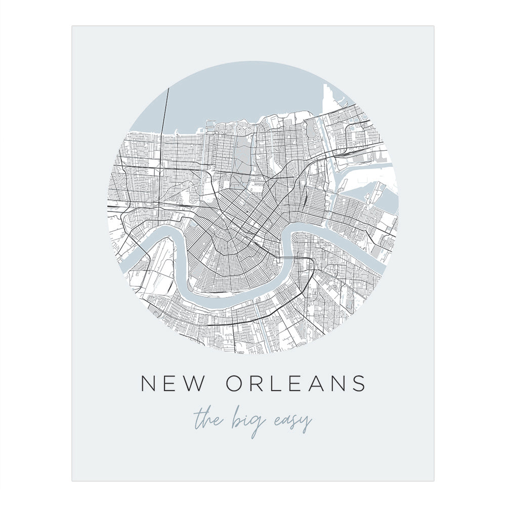 New Orleans Street Map | Backstory Map Co.