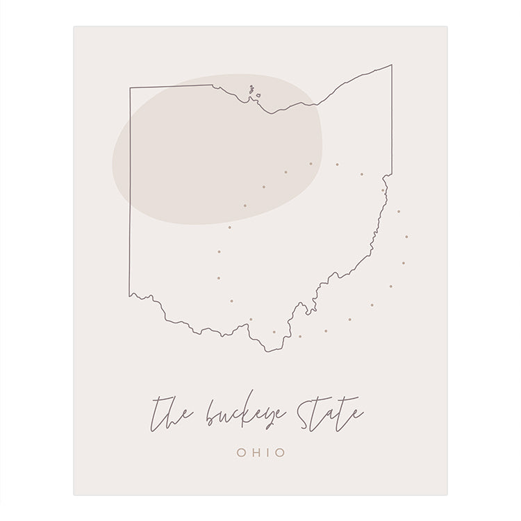 Ohio State Nickname Poster | Backstory Map Co.