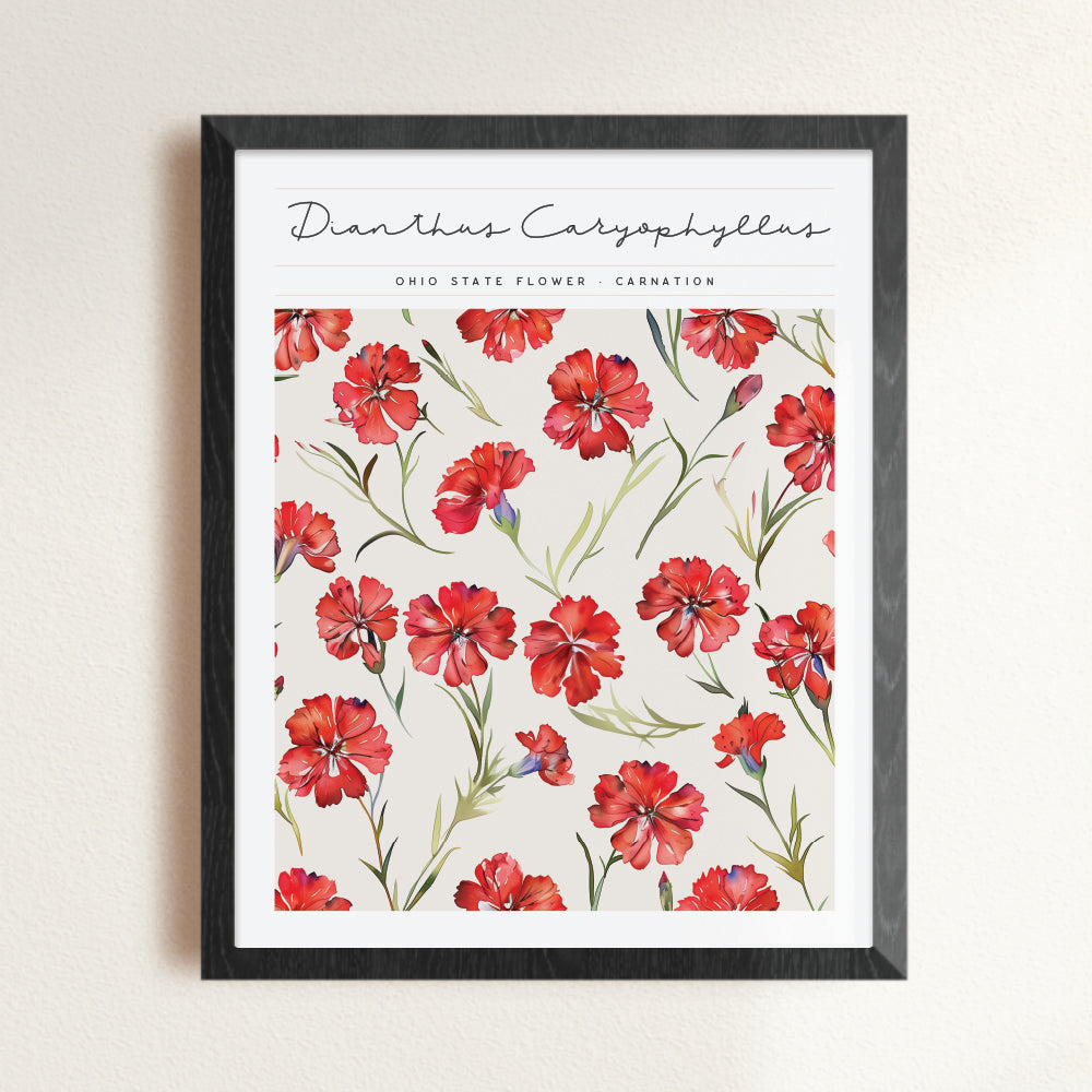 Ohio State Flower Art | Backstory Map Co.