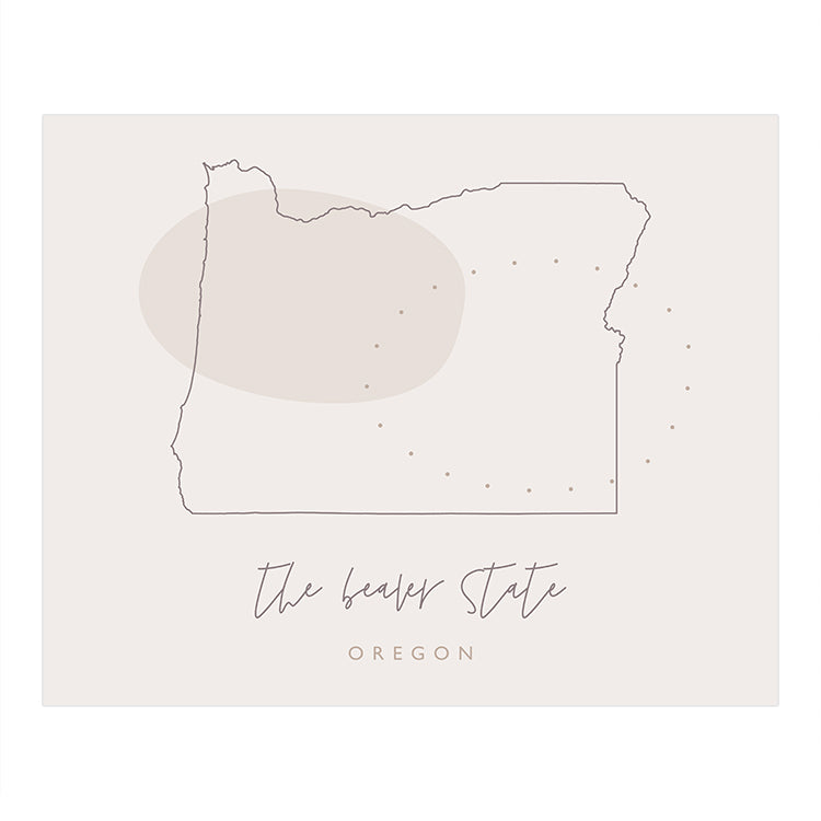 Oregon State Nickname Poster | Backstory Map Co.