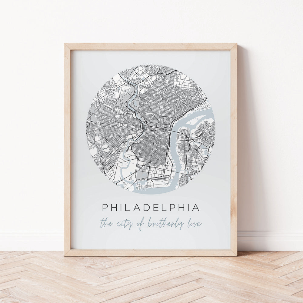 Philadelphia Street Map | Backstory Map Co.