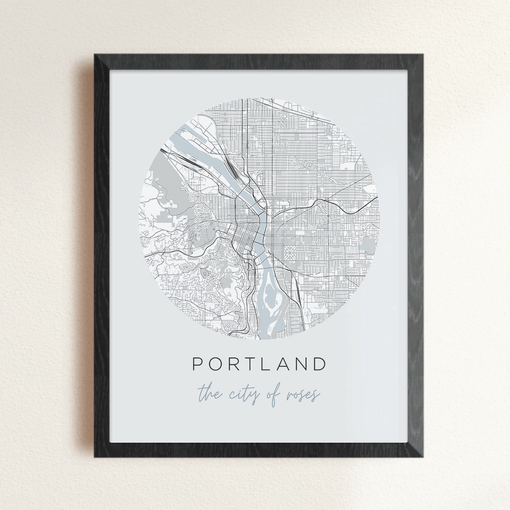 Portland Street Map | Backstory Map Co.