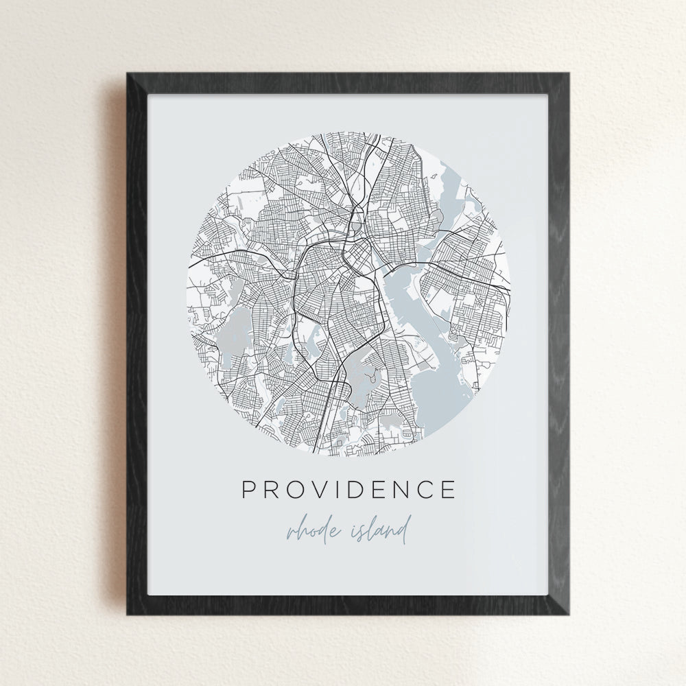 Providence Street Map | Backstory Map Co.