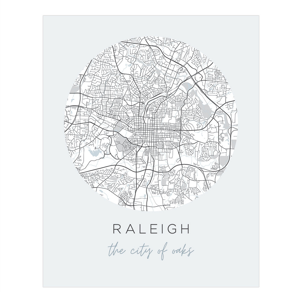 Raleigh Street Map | Backstory Map Co.