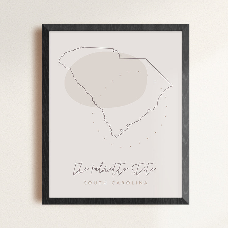 South Carolina State Nickname Poster | Backstory Map Co.
