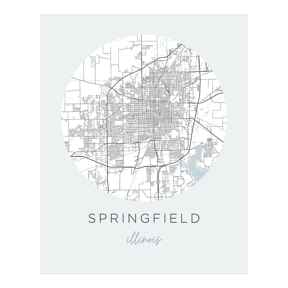 Springfield Street Map | Backstory Map Co.