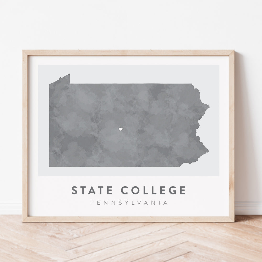 State College, Pennsylvania Map | Backstory Map Co.