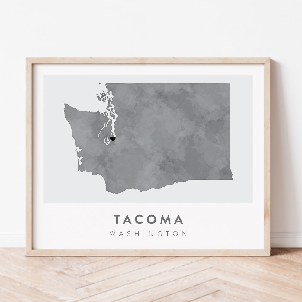 Tacoma, Washington Map | Backstory Map Co.