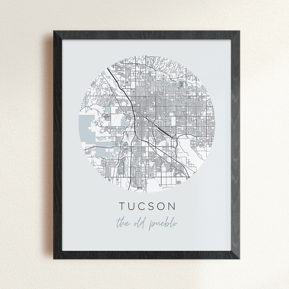 Tucson Street Map | Backstory Map Co.
