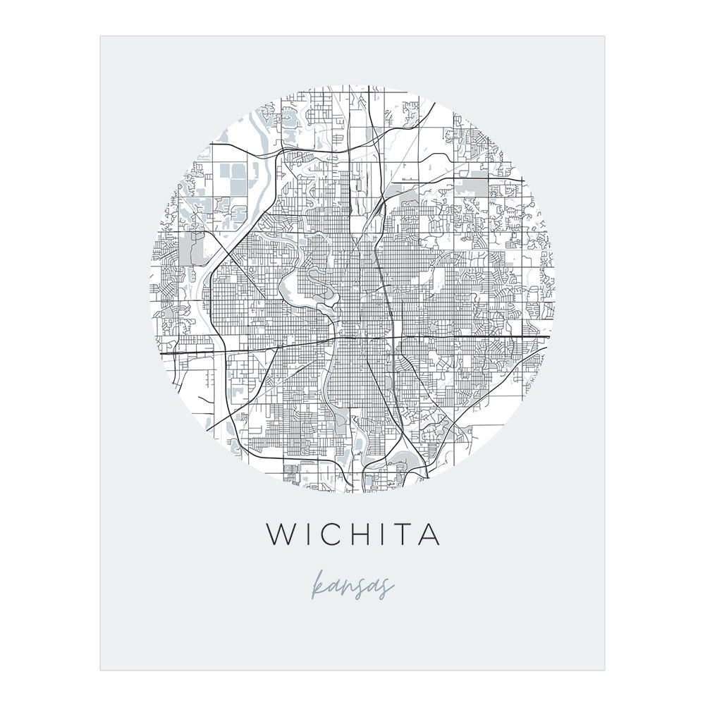 Wichita Street Map | Backstory Map Co.