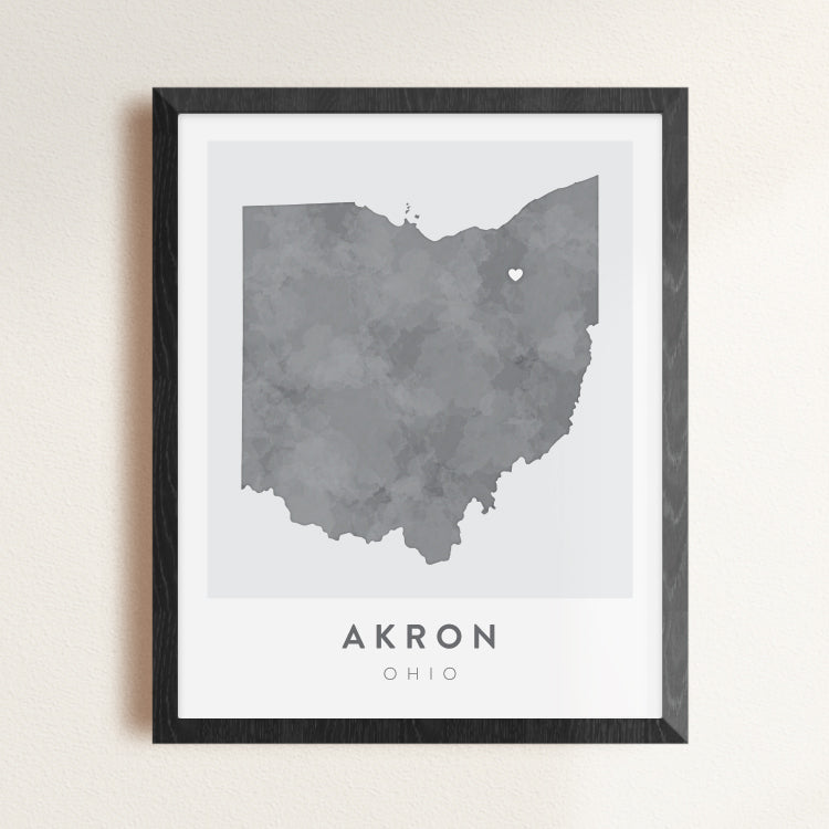 Akron, Ohio Map | Backstory Map Co.