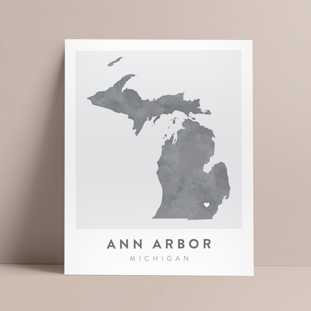 Ann Arbor, Michigan Map | Backstory Map Co.