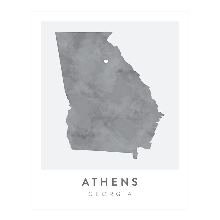 Athens, Georgia Map | Backstory Map Co.