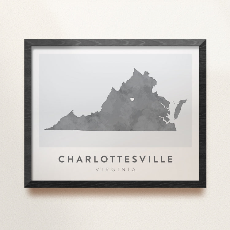 Charlottesville, Virginia Map | Backstory Map Co.