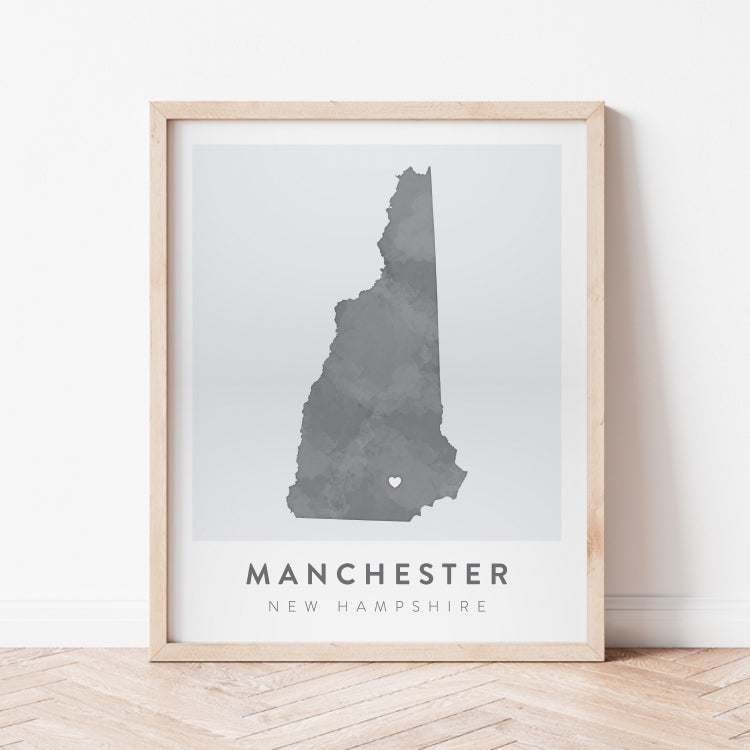 Manchester, New Hampshire Map | Backstory Map Co.