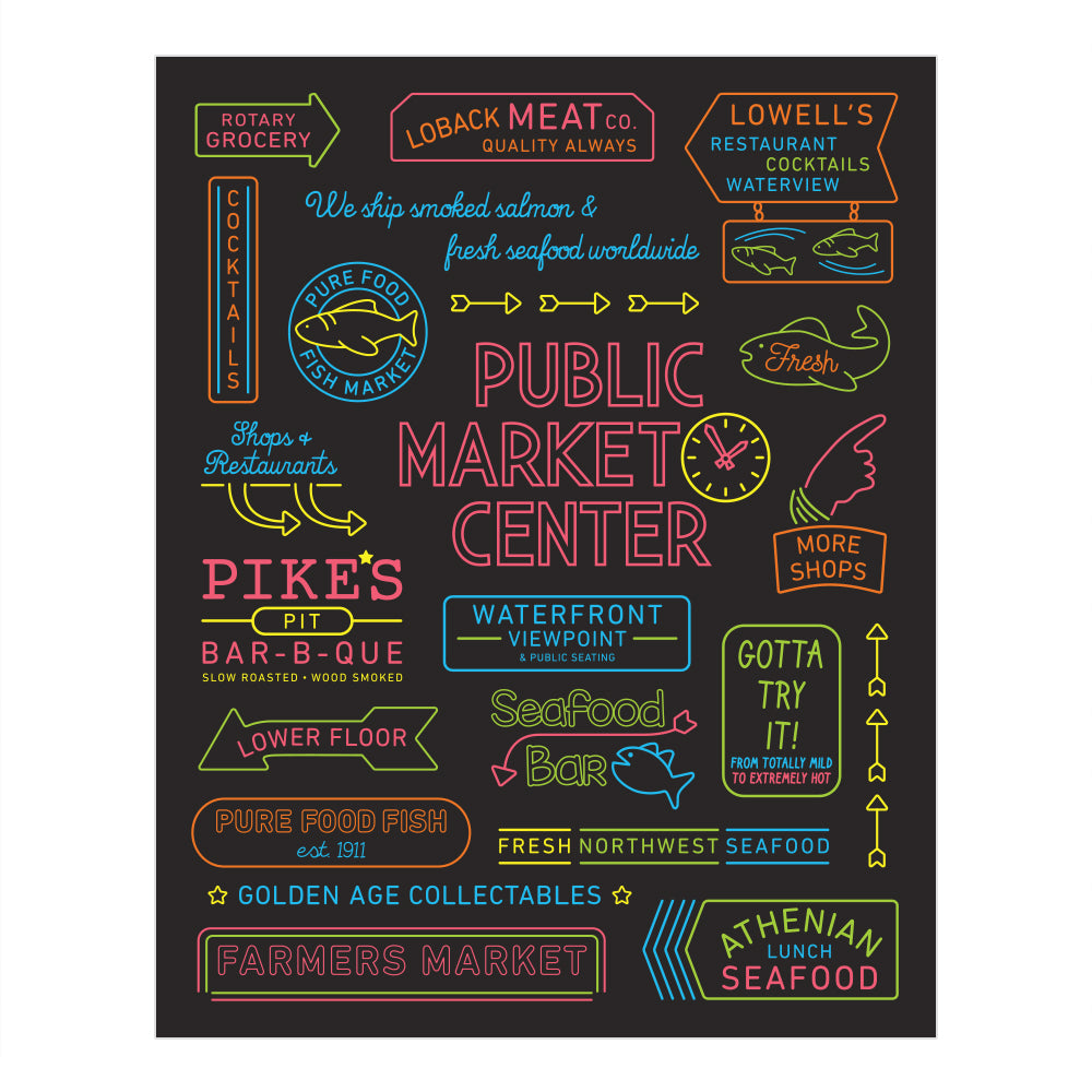 Neon Art | Backstory Map Co.