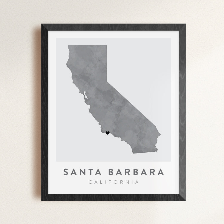 Santa Barbara, California Map | Backstory Map Co.