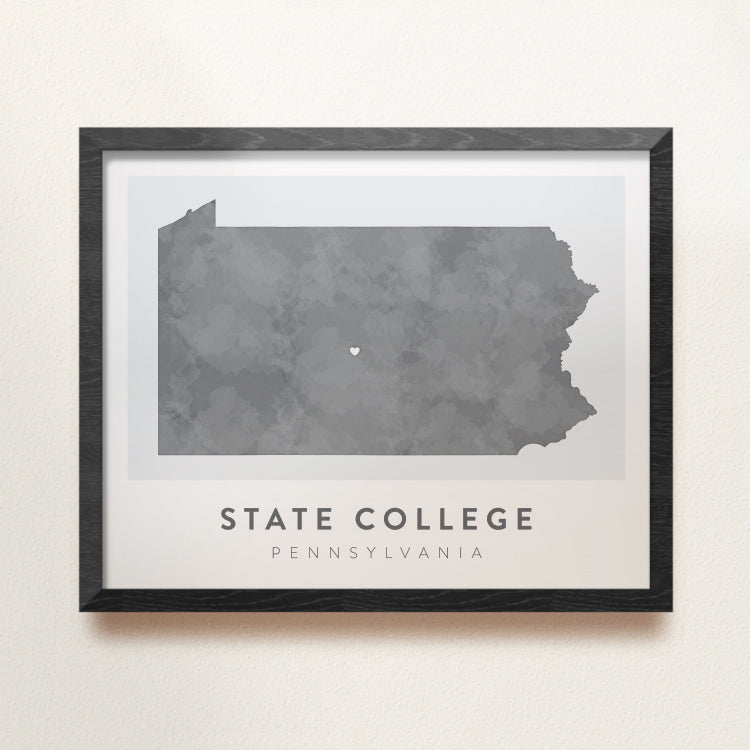 State College, Pennsylvania Map | Backstory Map Co.