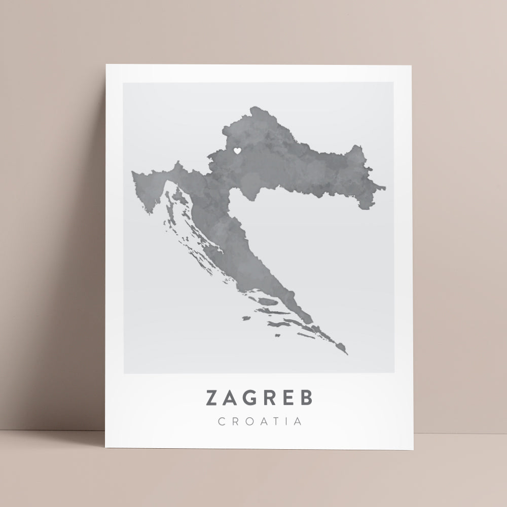 Zagreb, Croatia Map | Backstory Map Co.
